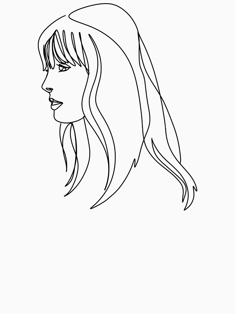 "Taylor Swift Line Drawing Fan Art" T-shirt for Sale by roostreasures ...