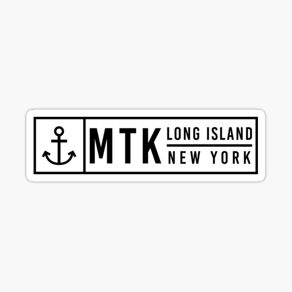 "Anchor Block MTK Long Island New York " Sticker for Sale by Nauti ...