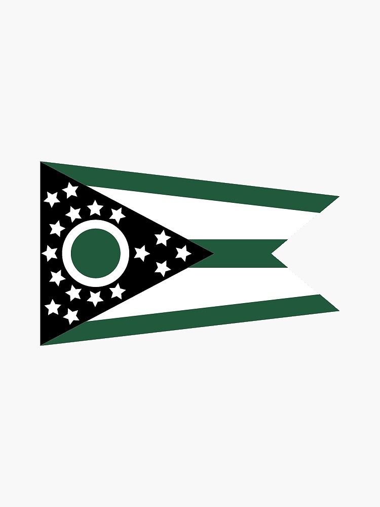 "OU Ohio State Flag" Sticker for Sale by themanderzshow | Redbubble