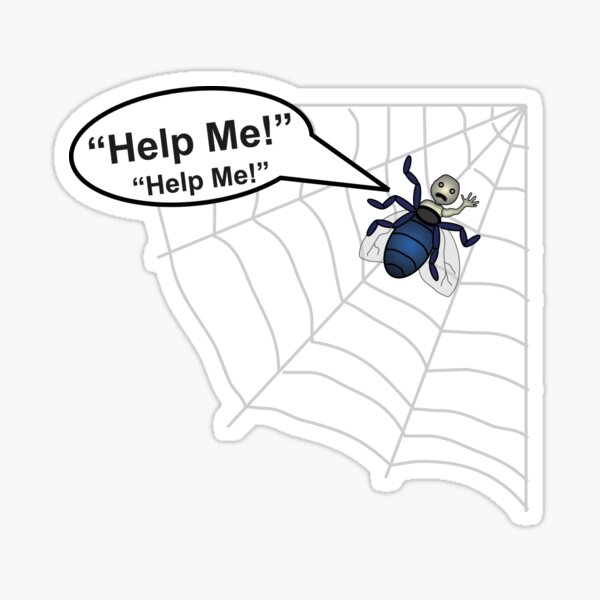 "The Fly - Help Me!" Sticker for Sale by Tezla65 | Redbubble