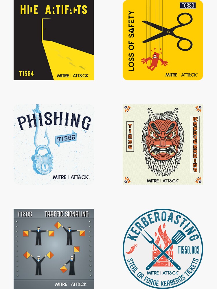 "ATT&CK 2023 Sticker Pack (Recommend Large or above, size is whole ...