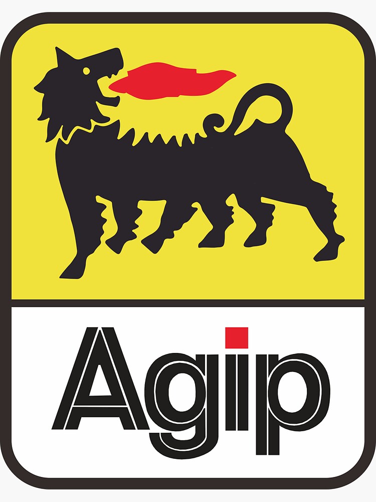 "best of agip emblem" Sticker for Sale by irenagritee | Redbubble