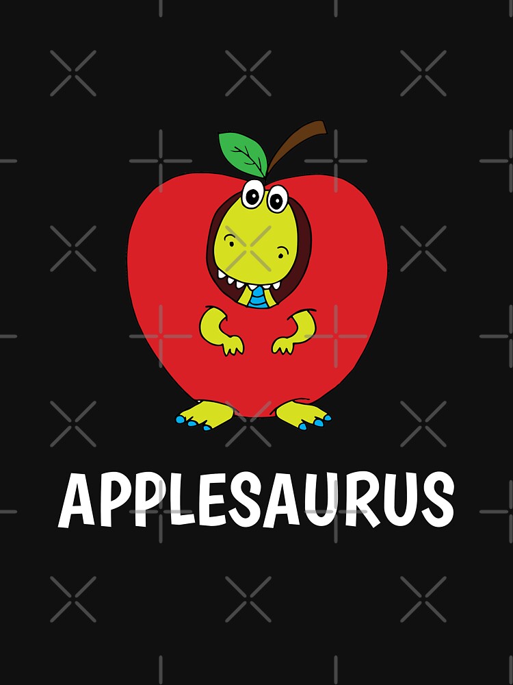 "Applesaurus Dinosaur In Apple Costume" T-shirt for Sale by fatamyfan1 | Redbubble | t rex t ...