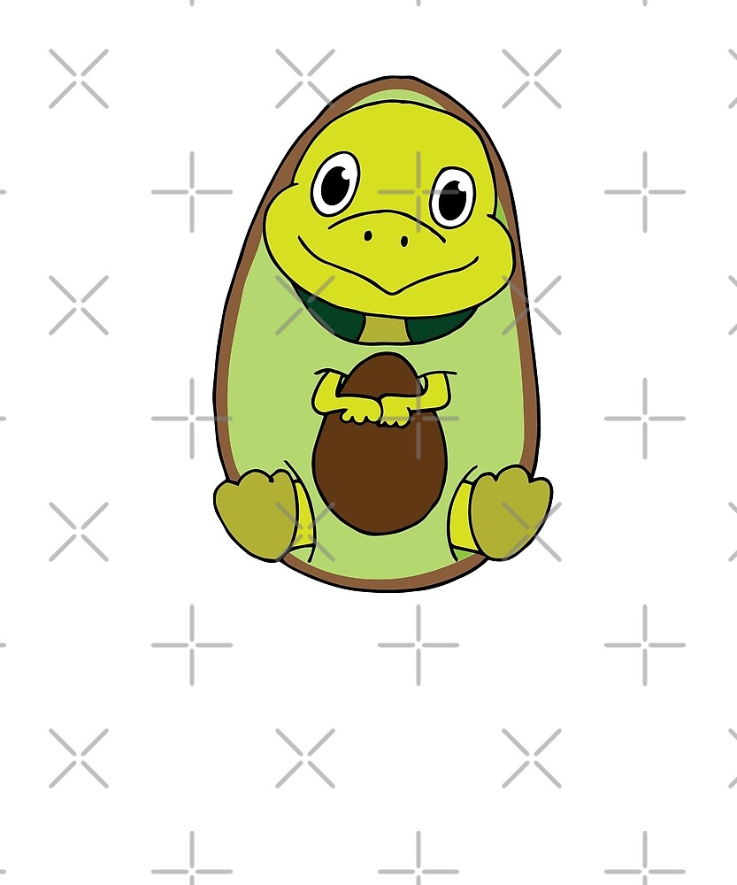 "Avocadosaurus Avocado Dinosaur" by fatamyfan1 | Redbubble