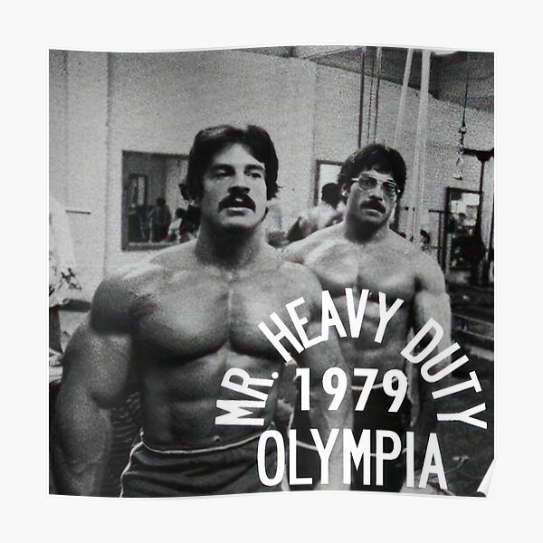 "Mike Mentzer Mr. Heavy Duty Poster" Poster for Sale by jqcreative ...