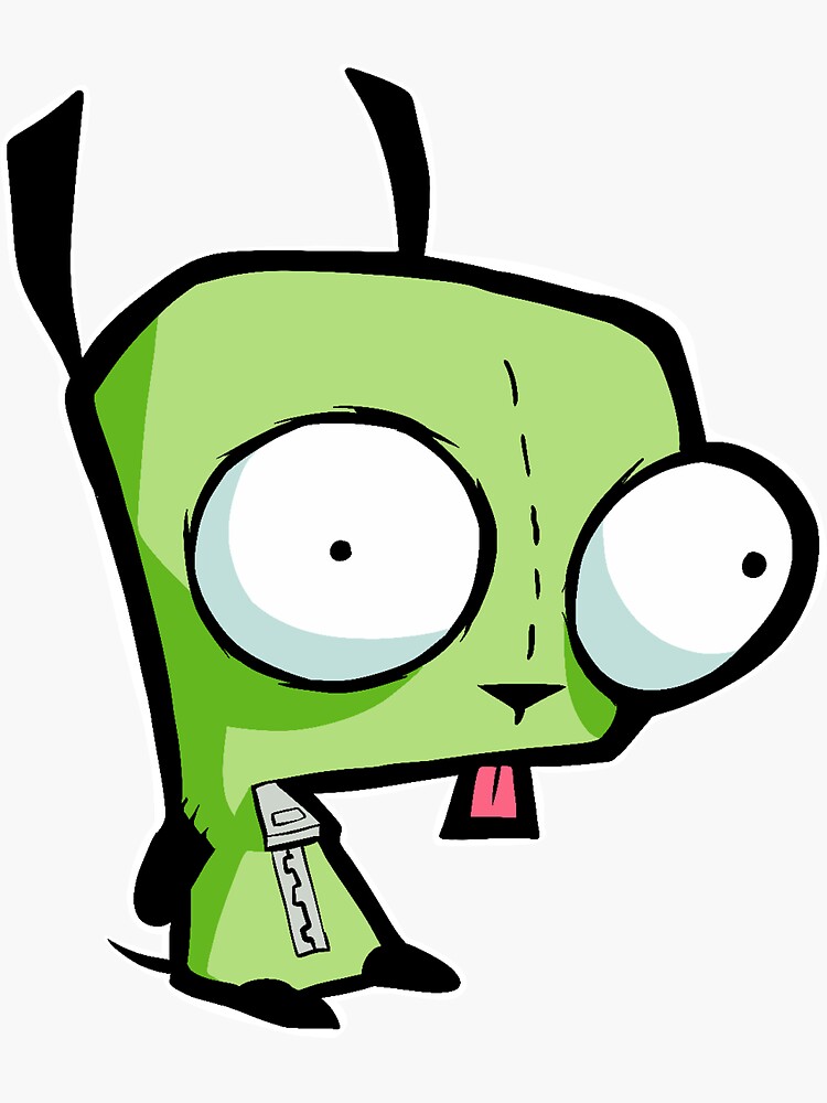 "Invader Zim Gir " Sticker for Sale by SaturnzBars | Redbubble