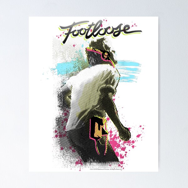 "Footloose Neon Title" Poster for Sale by MandelHervieux | Redbubble