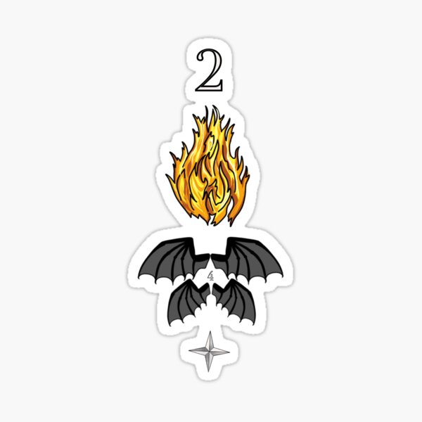 "Violet's Patches - Fourth Wing first year" Sticker for Sale by ...