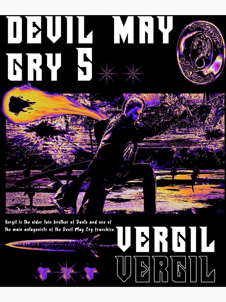 "Devil May Cry Vergil " Poster for Sale by MillerBergstrom | Redbubble