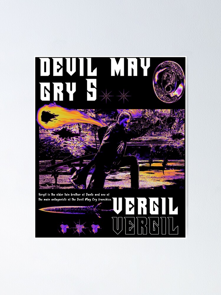 "Devil May Cry Vergil " Poster for Sale by MillerBergstrom | Redbubble