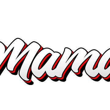 "Retro Mama Name Label" Sticker for Sale by NafilNafiz | Redbubble