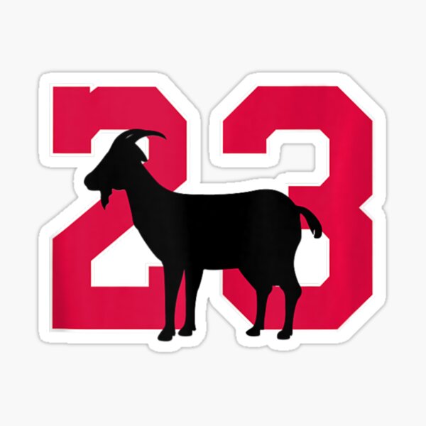 "GOAT 23 Vintage Logo" Sticker for Sale by Minhtiasoiasp | Redbubble