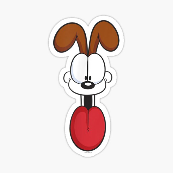 "Garfield Odie Big Face" Sticker for Sale by RobinetteGuil | Redbubble