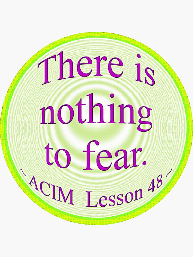 "ACIM - Lesson 48" Sticker for Sale by ACIM-LOVE | Redbubble