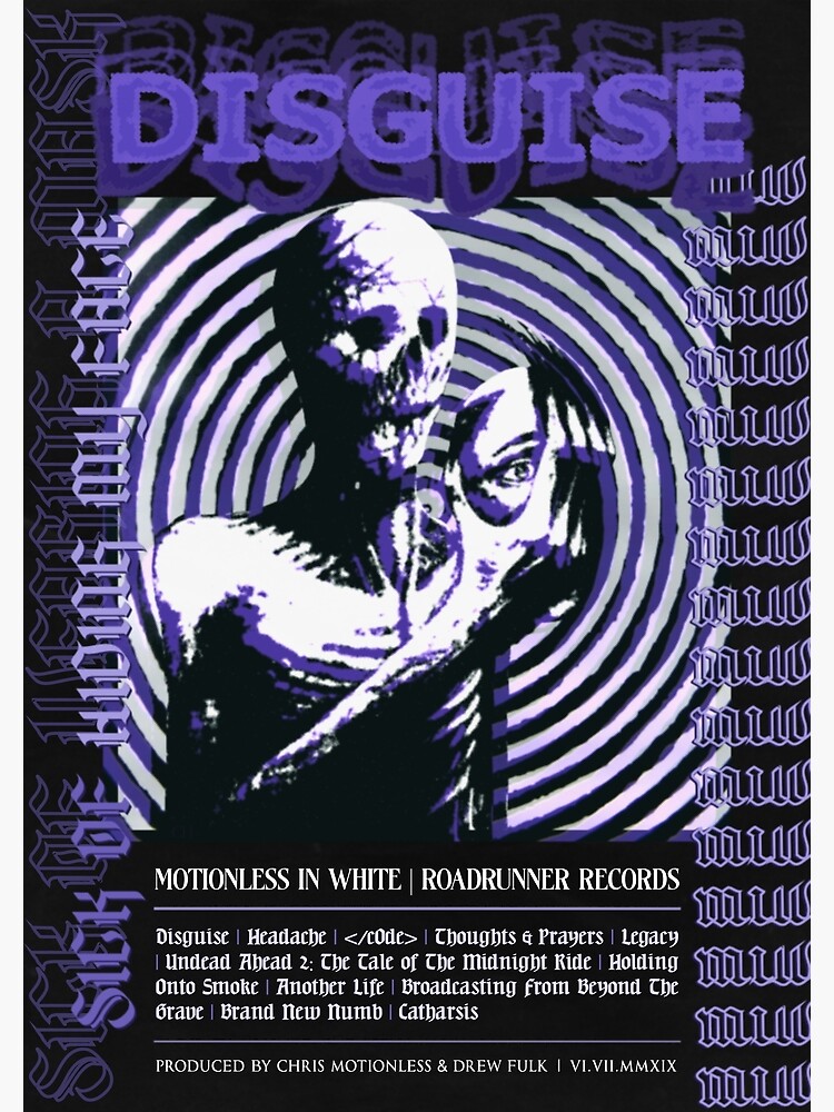 "Disguise (Motionless In White) | Album Poster" Poster for Sale by ...