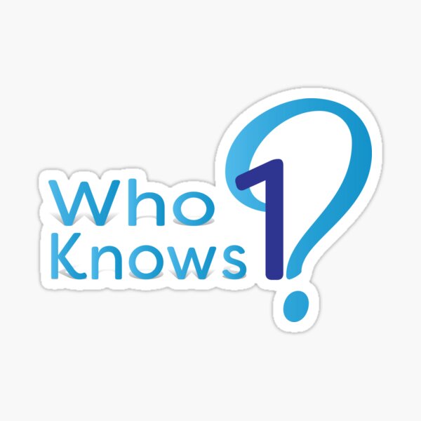"Who Knows one - Funny design for Passover" Sticker by sigdesign ...