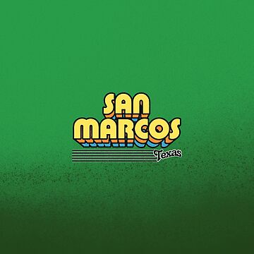 "San Marcos, Texas | Retro Stripes" Sticker for Sale by retroready ...