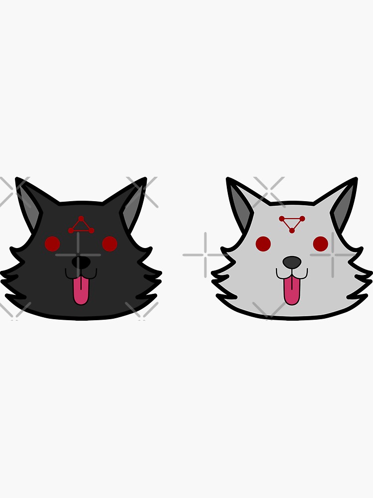 "Chibi Divine Dogs: Pattern" Sticker for Sale by dnielle-river | Redbubble