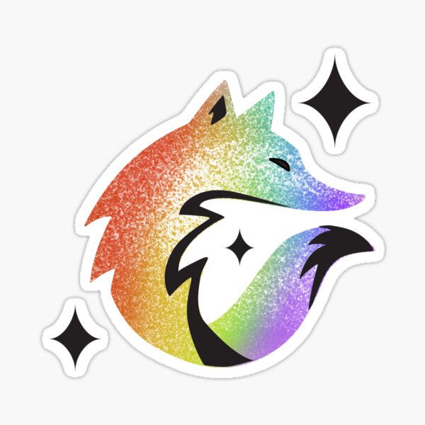 "Rainbow Fox - Rainbow Foxholers Logo EVE ONLINE" Sticker for Sale by ...