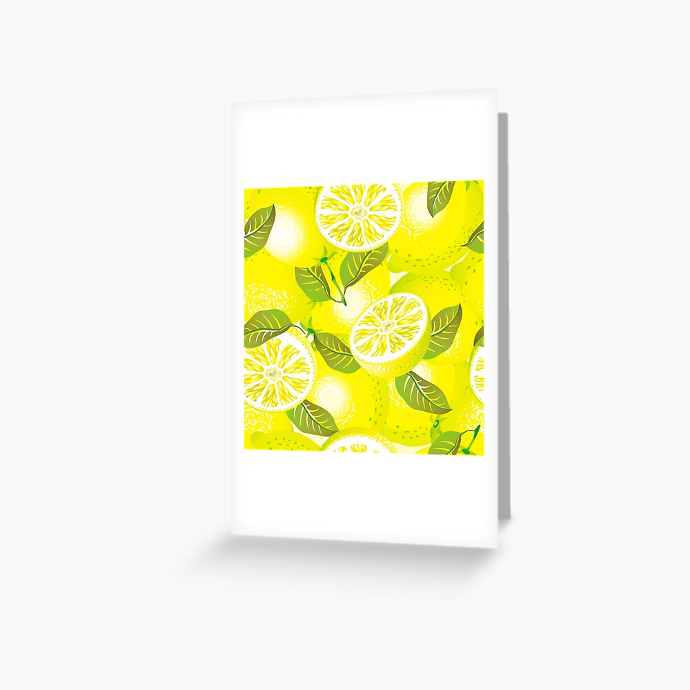 "Lemon background" Greeting Card for Sale by maystra | Redbubble