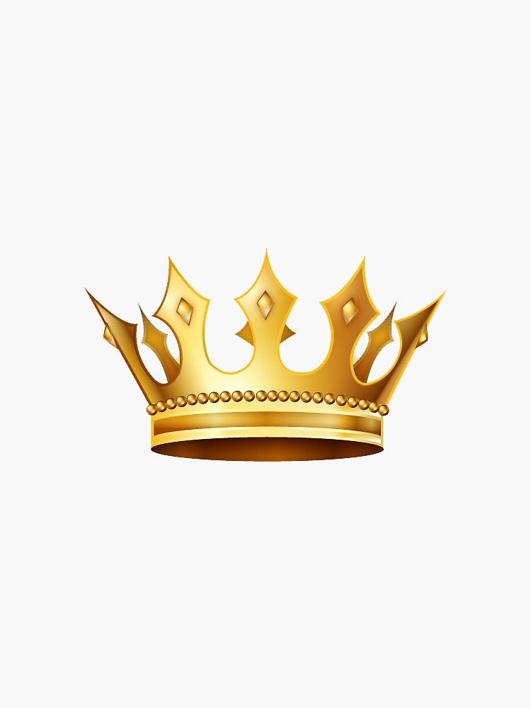 "Queen Crown Golden Sticker" Sticker for Sale by DusicaP | Redbubble