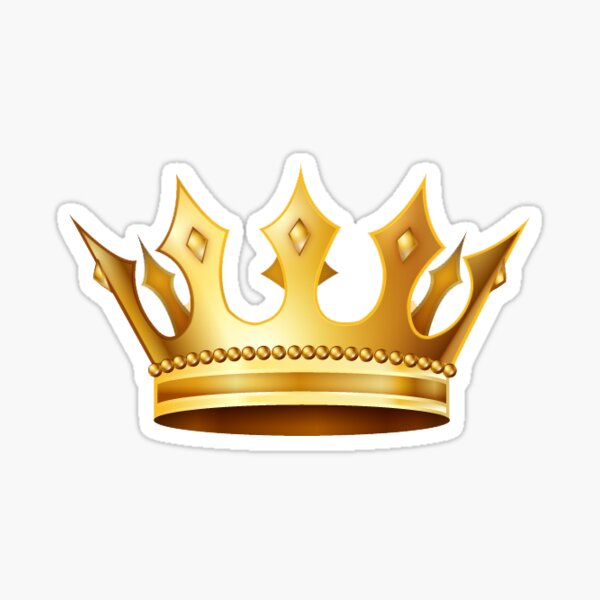 "Queen Crown Golden Sticker" Sticker for Sale by DusicaP | Redbubble