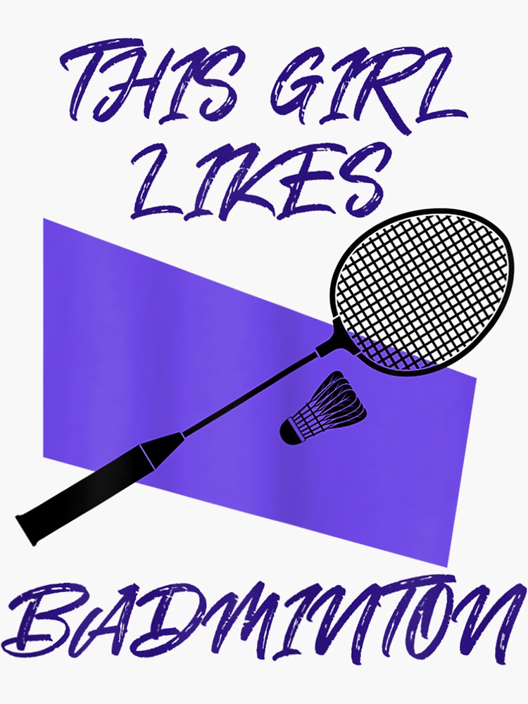 "Badminton Player Shuttlecock Badminton Player " Sticker for Sale by ...