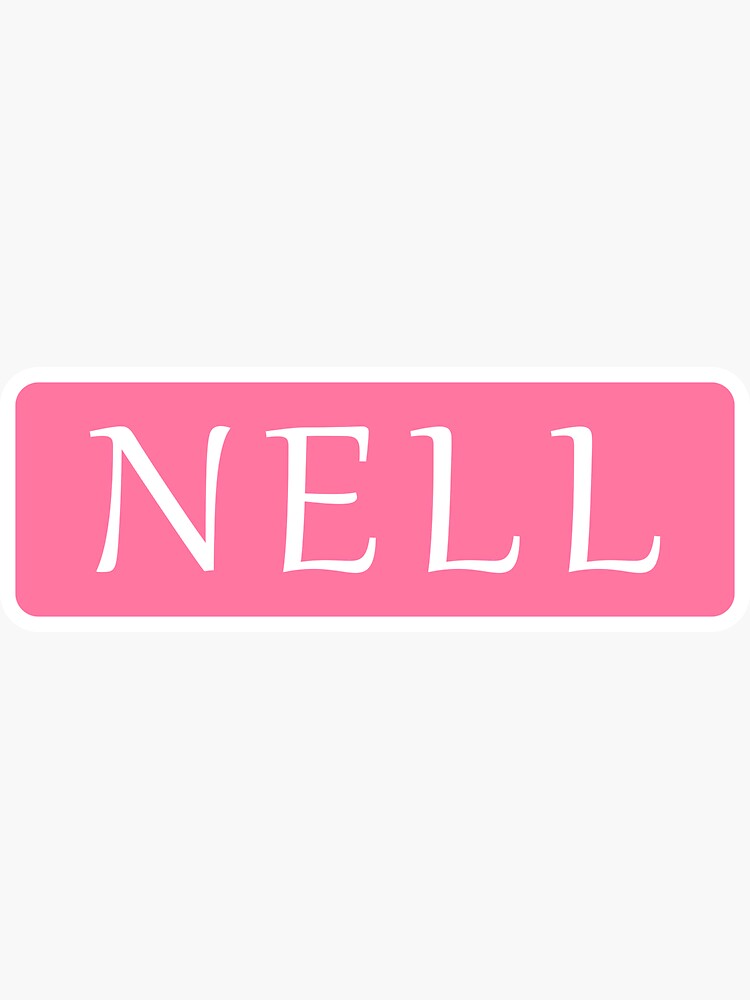 "Nell Girls Name" Sticker for Sale by jeallan | Redbubble
