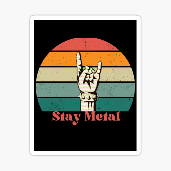 "Stay Metal" Sticker for Sale by StrongholdFit | Redbubble