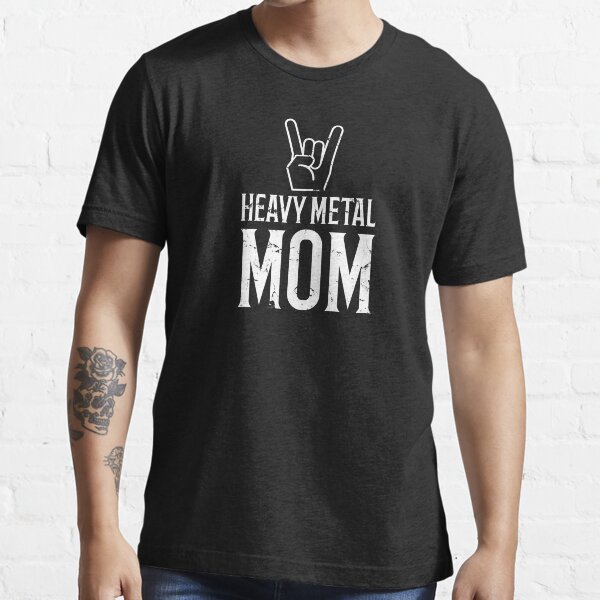 Heavy Metal Mom Horns Up T Shirt For Sale By Playloud Redbubble