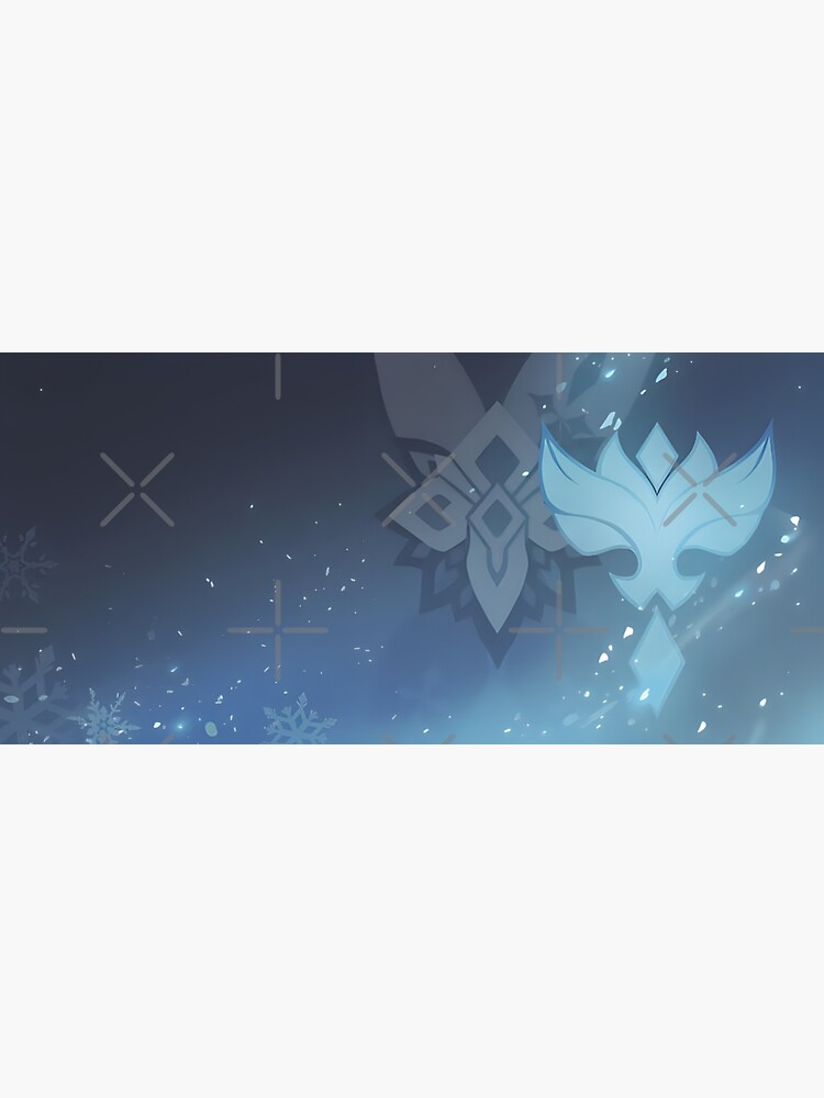 "Genshin Impact Eula Namecard" Sticker for Sale by ArtsyDecals | Redbubble