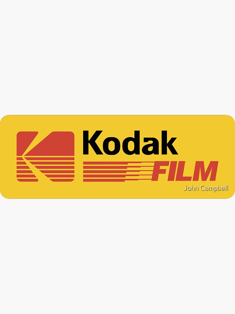 "Kodak Film Logo" Sticker for Sale by Tbolttaco | Redbubble