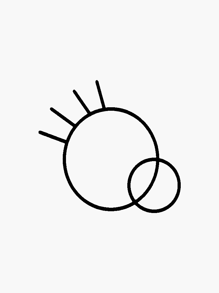 "Gro-goroth sign - Fear Hunger" Sticker for Sale by lembozatu | Redbubble