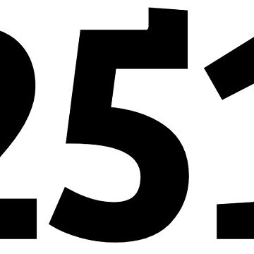 "251" Sticker for Sale by clairekeanna | Redbubble