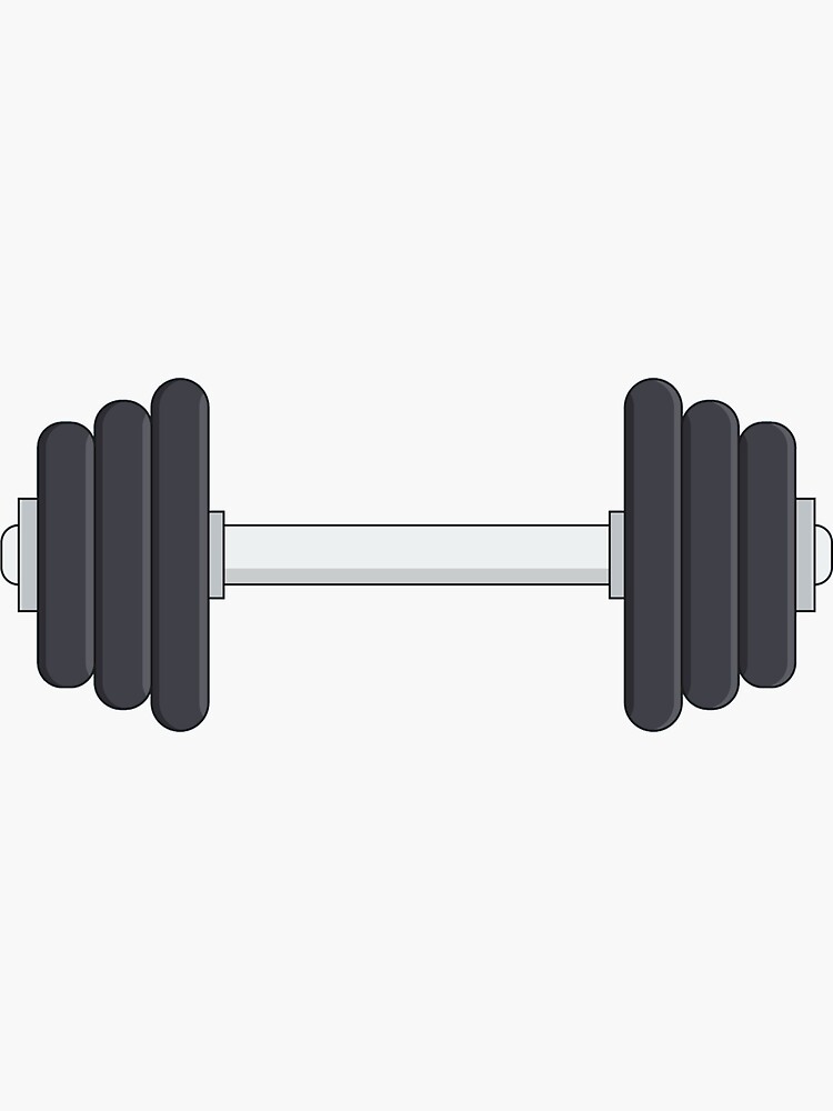 "Dumbbell" Sticker for Sale by Dee Dee | Redbubble