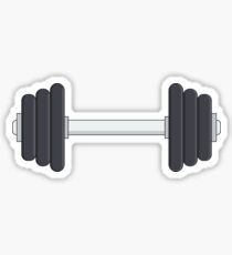 Dumbbell Stickers | Redbubble