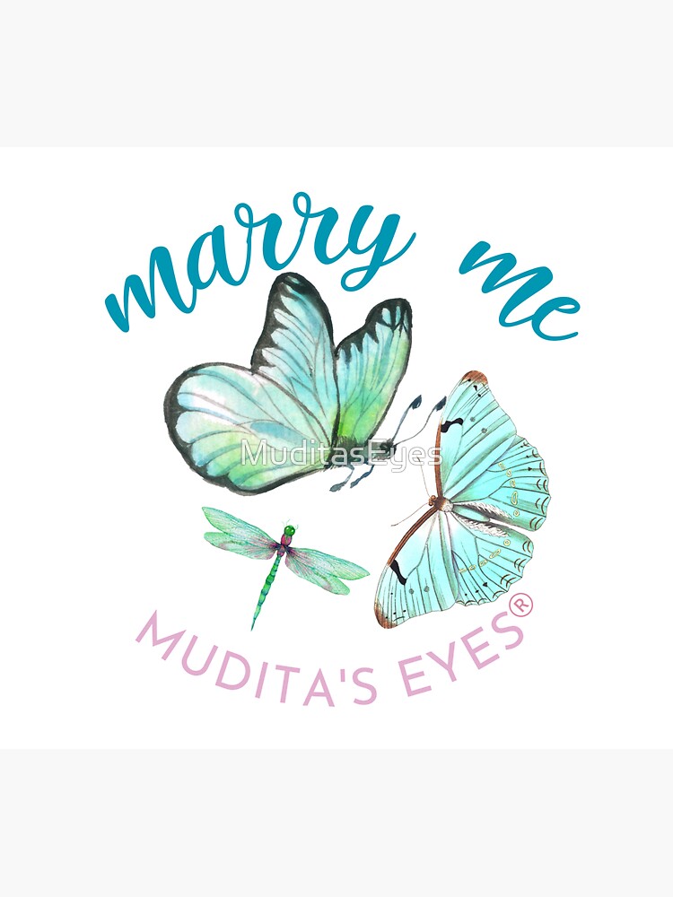 "Colorful "Marry Me" Beautiful Wedding Proposal Sticker" Sticker for ...
