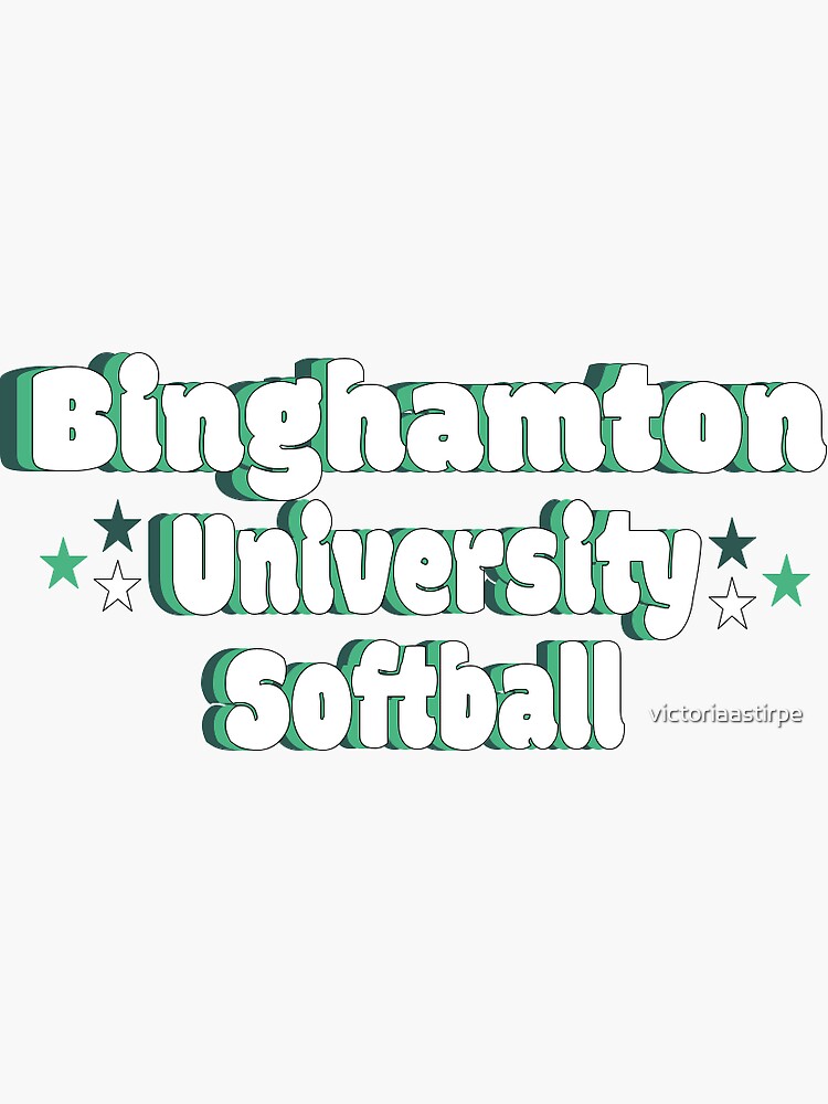 "Binghamton University Softball" Sticker for Sale by victoriaastirpe ...