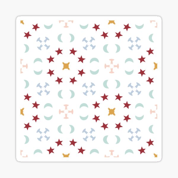 "moon and star design " Sticker for Sale by kcreotions418 | Redbubble