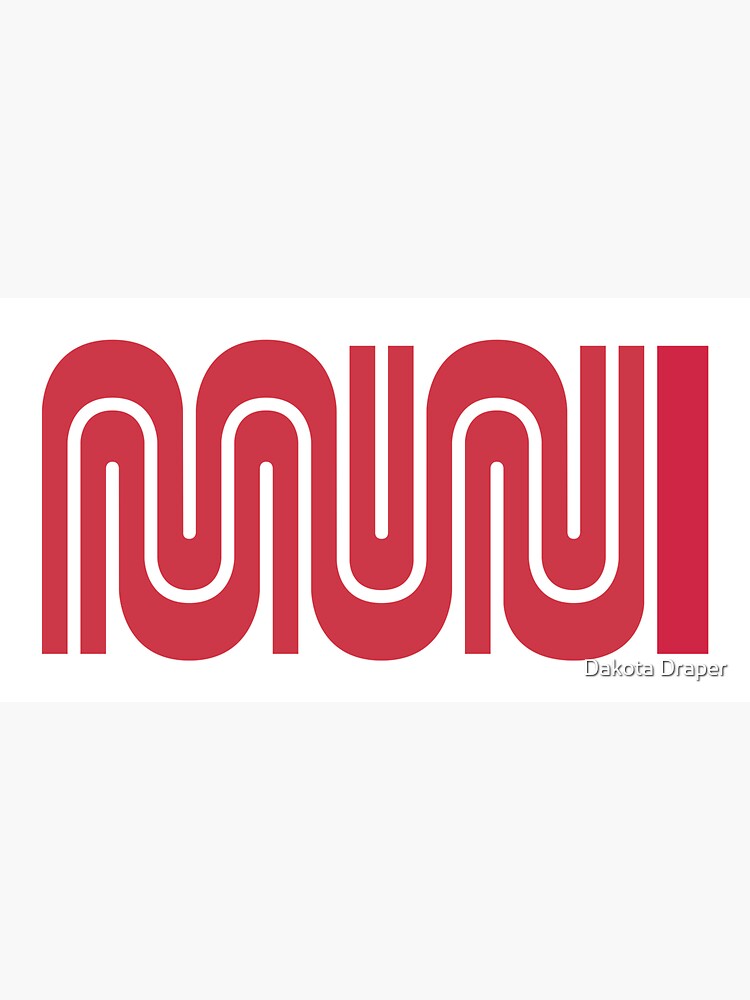 "SF Muni Logo" Sticker for Sale by Dakota Draper | Redbubble