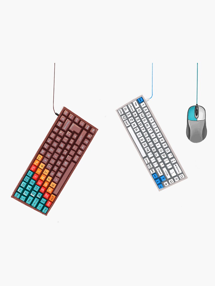 "Keyboard - Hang In There" Sticker by aLillyrc | Redbubble