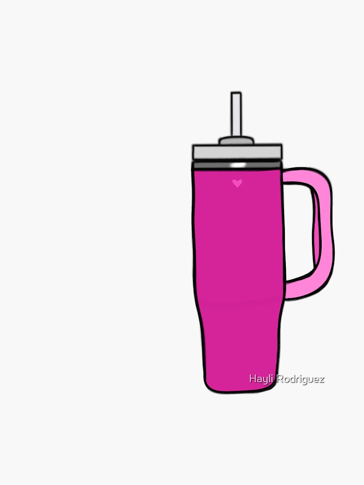 "Barbie pink tumbler " Sticker for Sale by Hayli Rodriguez | Redbubble