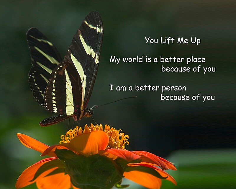 "You Lift Me Up" by BWBConcepts | Redbubble