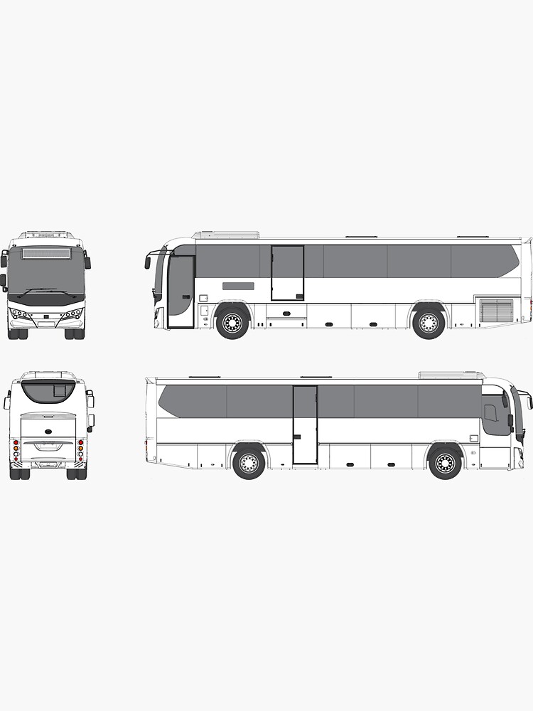 "Plaxton Leopard Coach 12.2m PSVAR" Sticker for Sale by MrSaxo125 ...