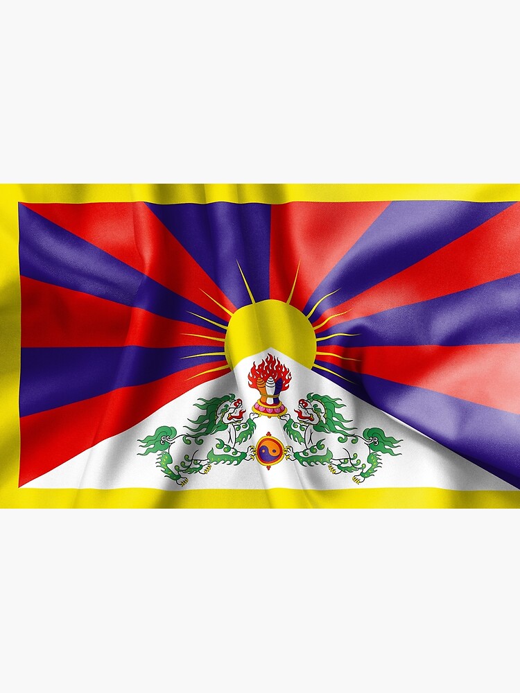 "Tibet Flag" Framed Art Print for Sale by MarkUK97 | Redbubble