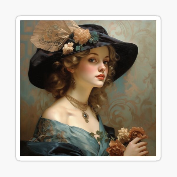 "Curiosity" Sticker for Sale by LadybellVintage | Redbubble