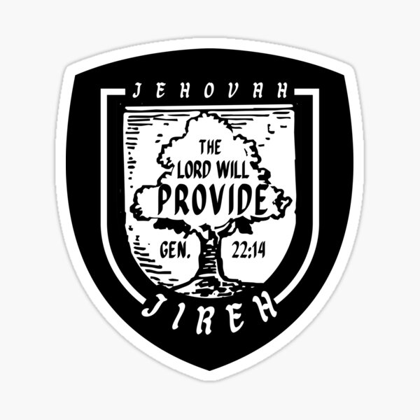 "Jehovah Jireh, The Lord Provides" Sticker for Sale by Little Iceberg ...