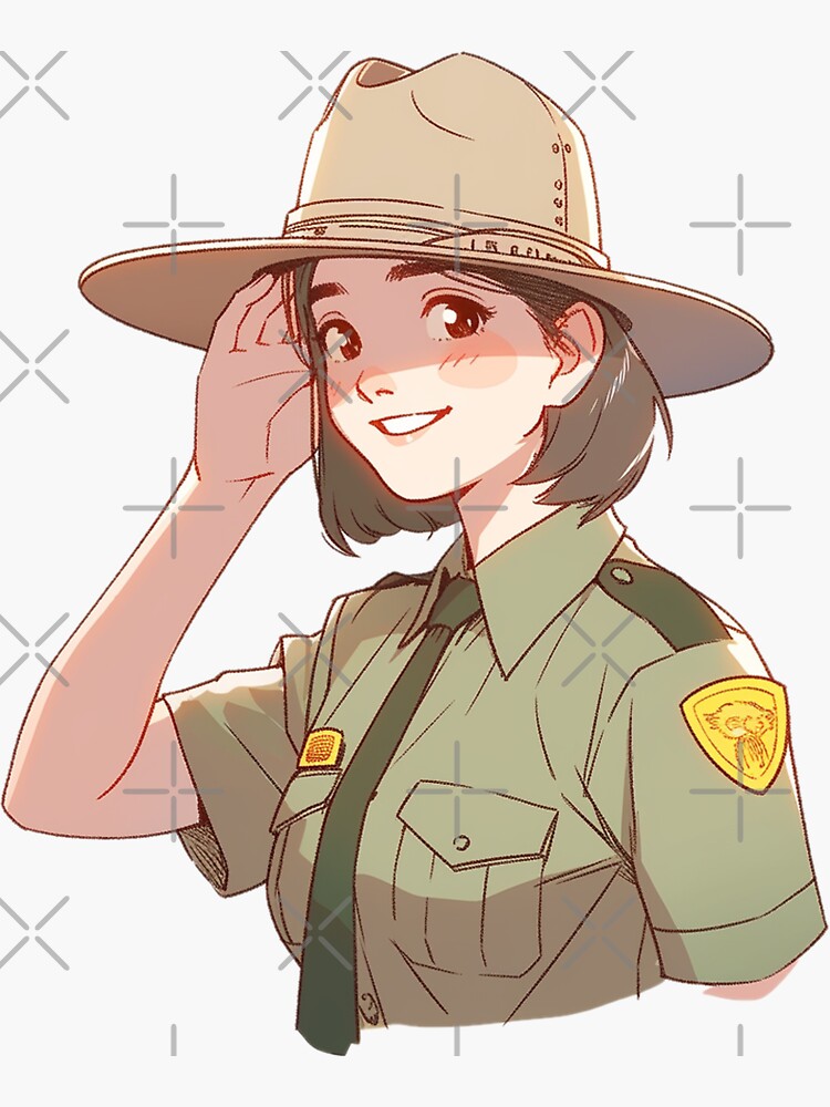"Park Ranger Girl" Sticker for Sale by MagnumSpaniard | Redbubble