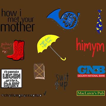 "himym s " Sticker for Sale by hxvdhmezhax97 | Redbubble