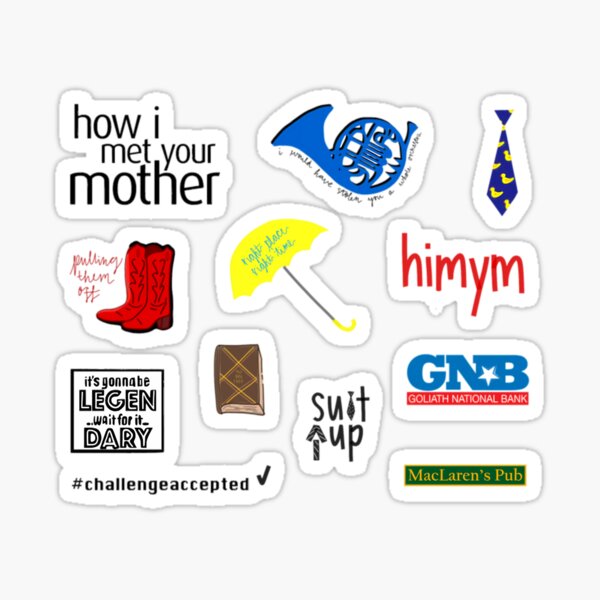"himym s " Sticker for Sale by hxvdhmezhax97 | Redbubble